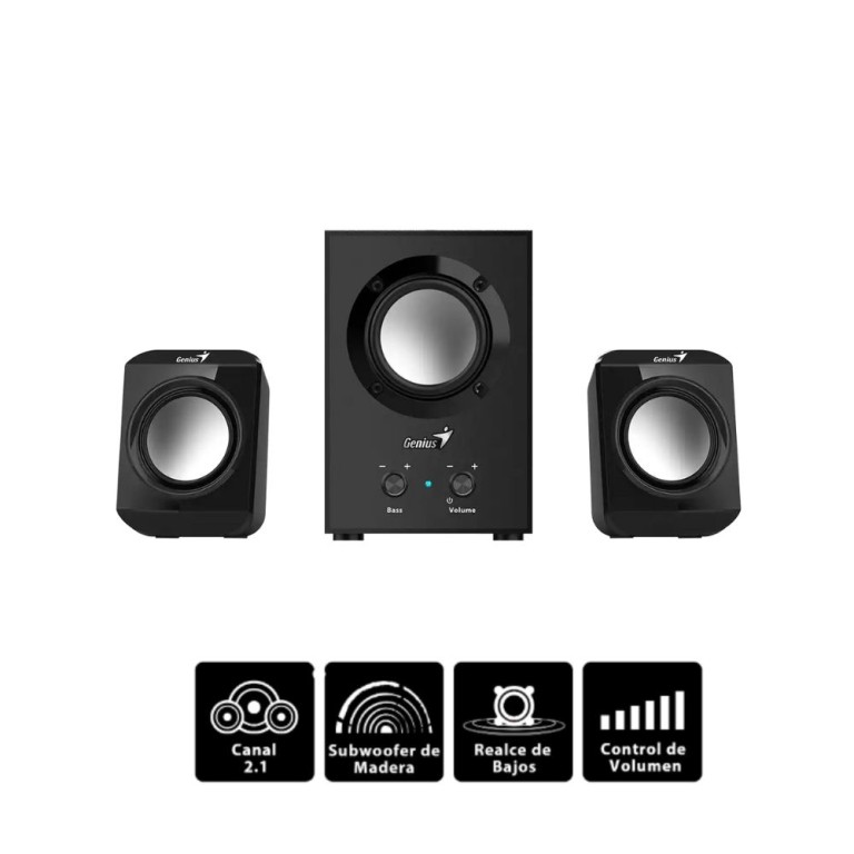 Parlante Genius sw-2.1 300 con subwoofer – DC | Donato Computación